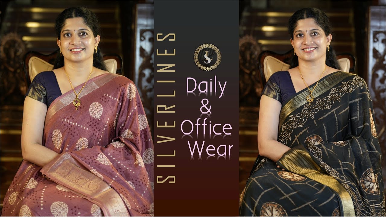 Daily & Office Wear | Designer Dola & Feather Silk - YouTube