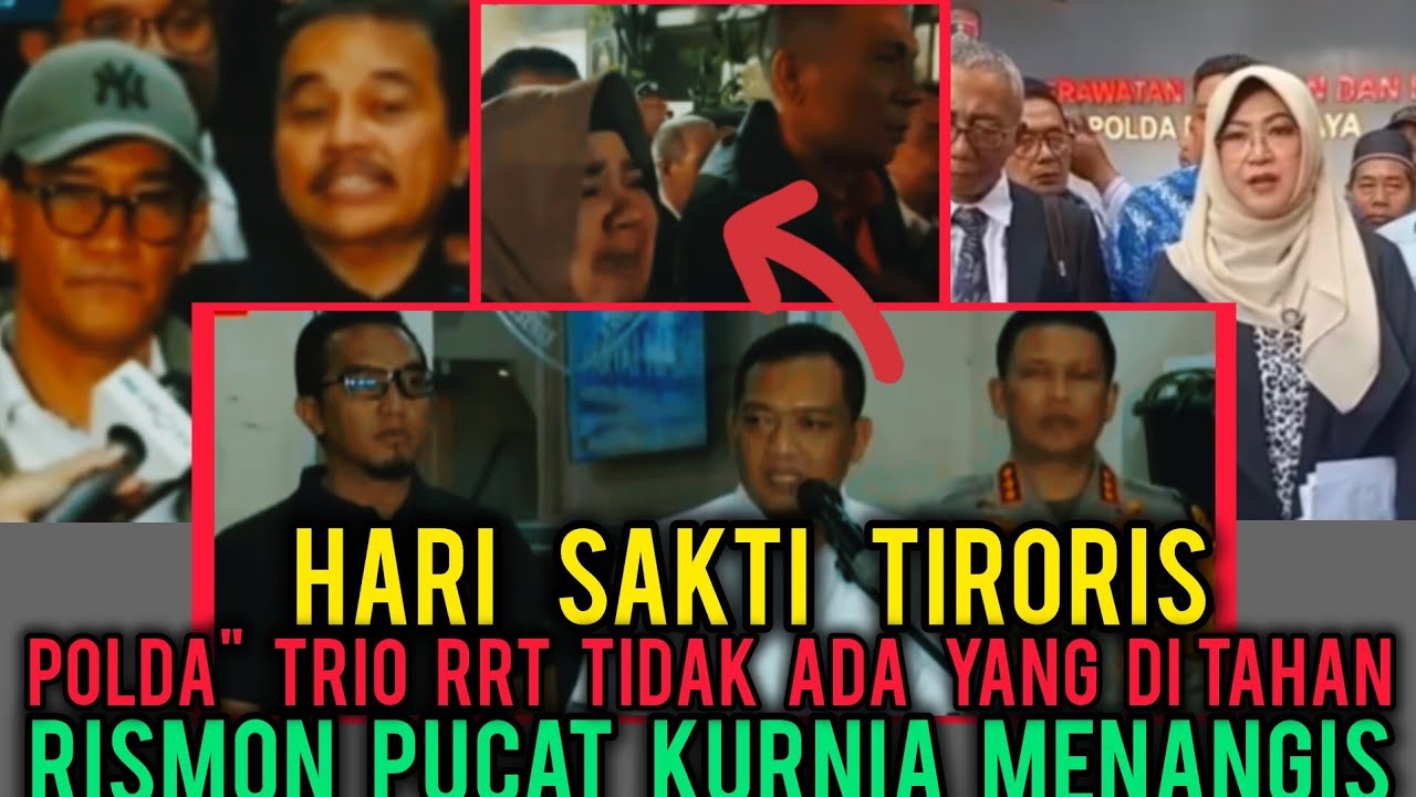 HARI SAKTI TIRORIS"POLDA UMUMKAN TAK ADA PENAHANAN TRIO RRT"ADA APA INI ...