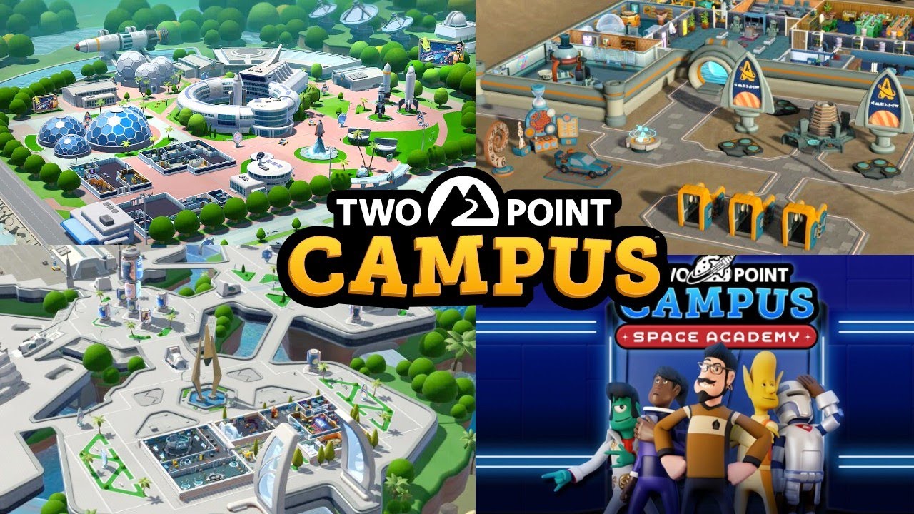 First Look At SPACE ACADEMY DLC! - Two Point Campus - YouTube