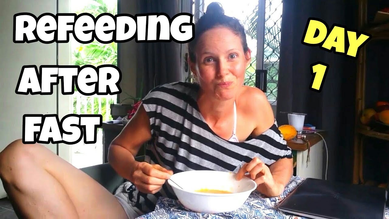 First Day Refeeding After 3 Day Water Fast - YouTube