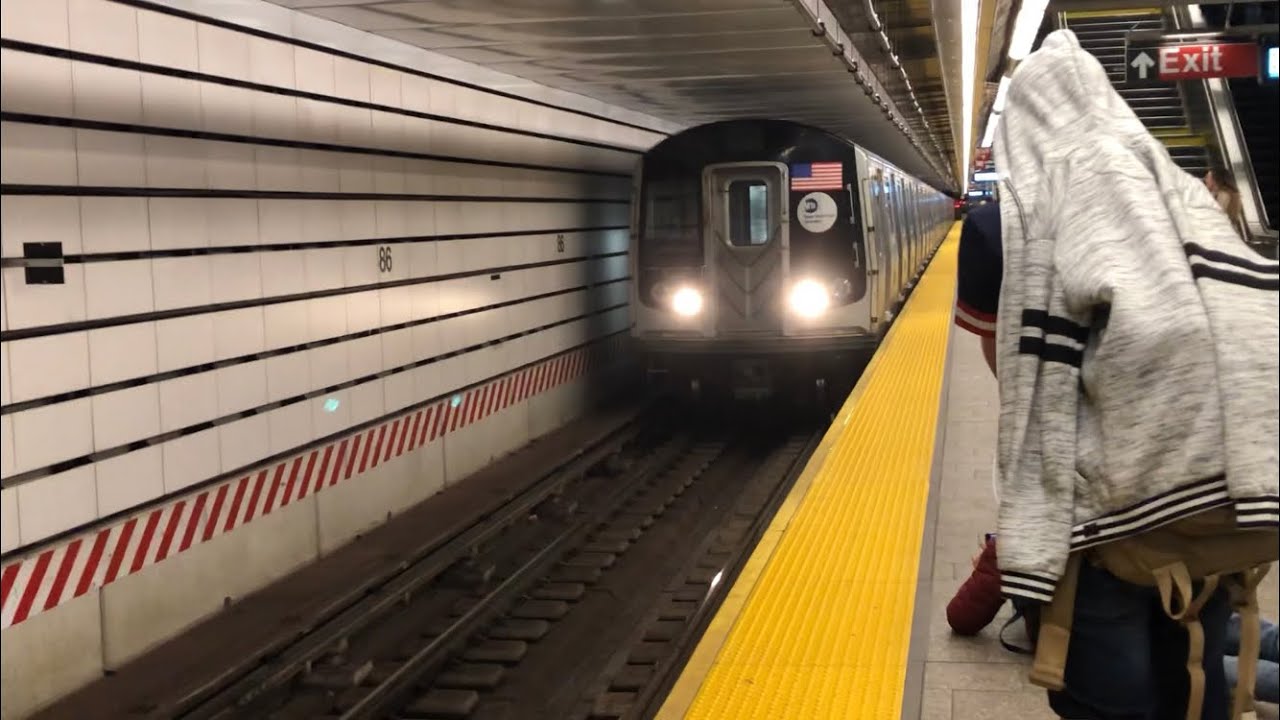 MTA SUBWAY: R160 Not in Service bypassing 86th Street - YouTube