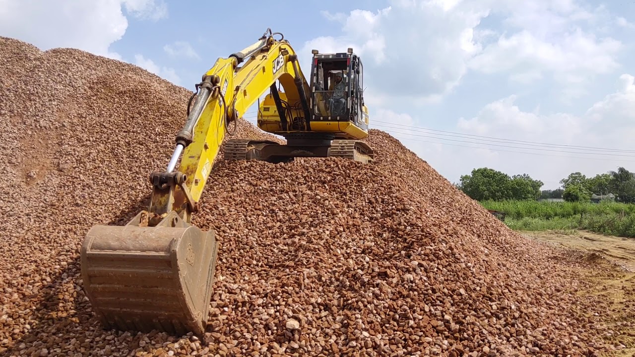 JS200 excavator working - JCB 200 EXCAVATOR - YouTube