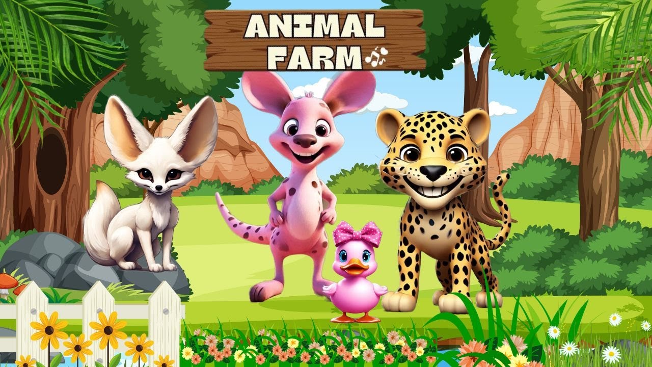 Wild Animal Sounds In Peaceful: Flamingo, Elephant, Kangaroo | Cute ...