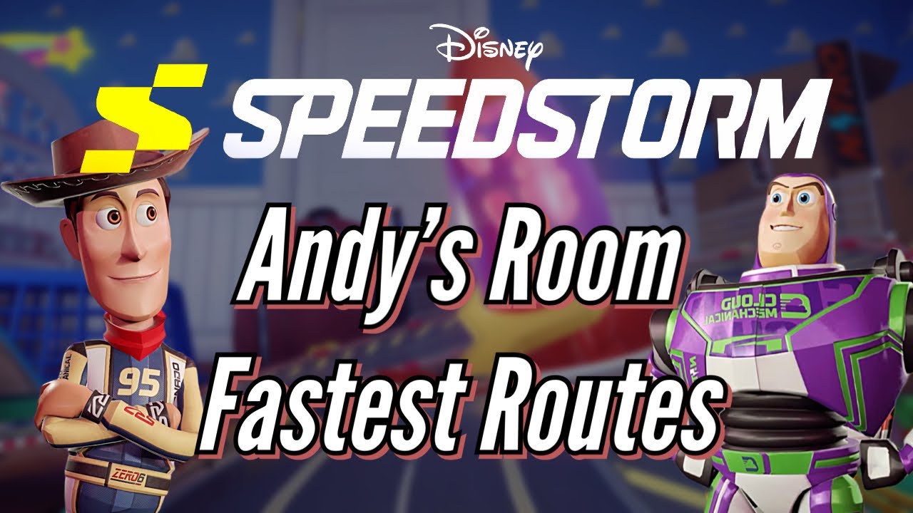 Faster Routes/Shortcuts In Andy's Room | Disney Speedstorm - YouTube