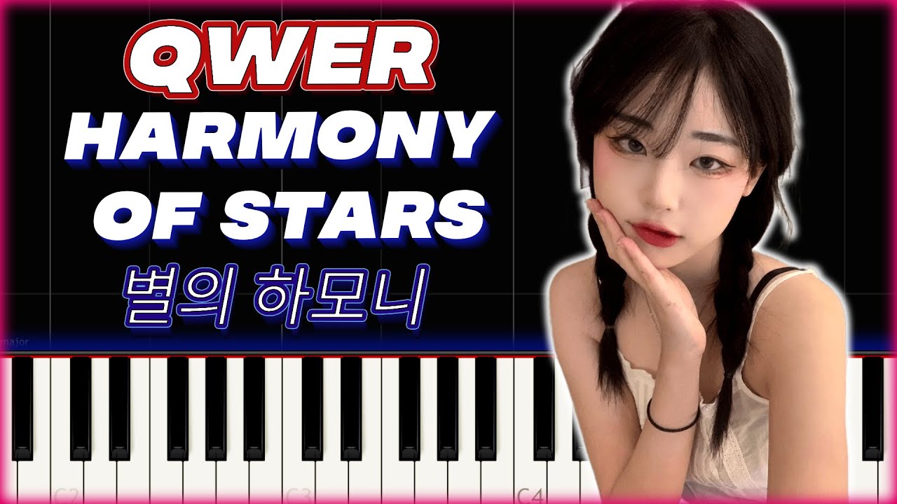 QWER - "Harmony of stars" | Piano Tutorial & Sheet Music - YouTube