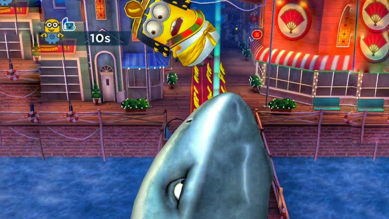 CLEOPATRA MINION FACE OFF THE SHARK \ MINION RUSH / [4K] - YouTube