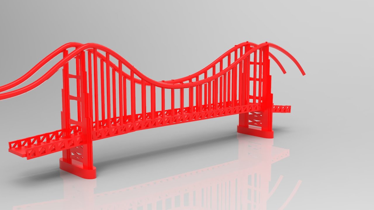 How to model Golden Gate bridge in maya 2020 for beginner tutorial easy ...