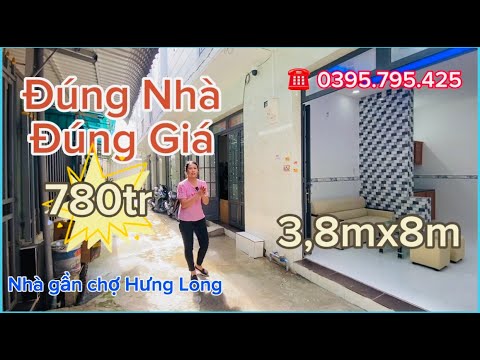 Đúng Nhà Đúng Giá 780tr Nhà Đẹp Giá Rẻ gần chợ Hưng Long 2PN 2WC | Nhà Bình Chánh Thu Vân - YouTube