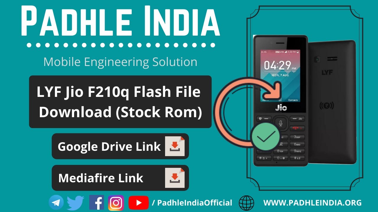 Lyf F210Q Flash File And Flashing With QFill Tool - YouTube