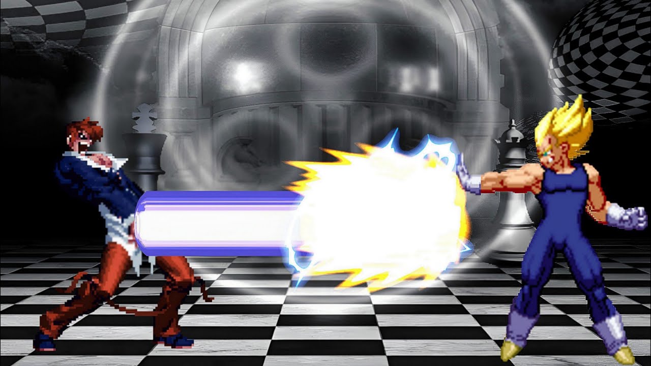 KOF vs DBZ – SB Yagami vs Majin Vegeta | Mugen Battle - YouTube