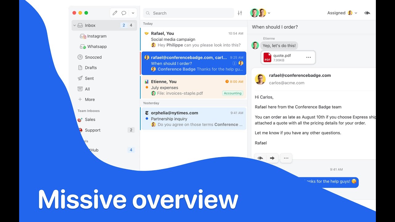 Missive overview - What is Missive? - YouTube