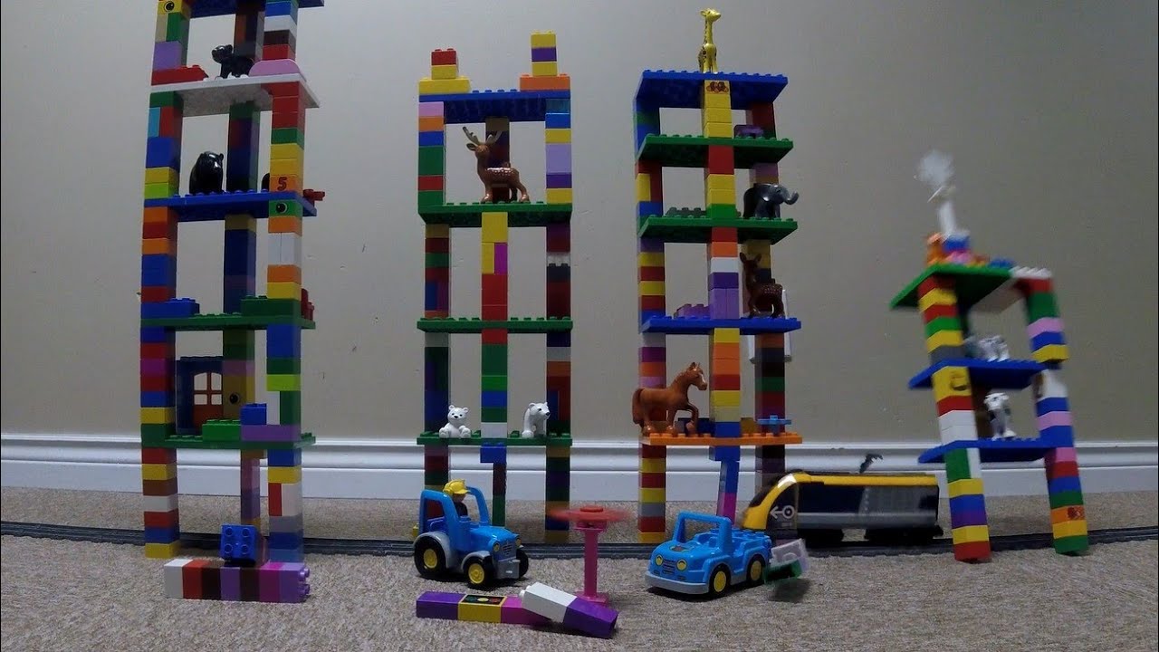 Tower Collapse Compilation (Lego Train Crashes #4) - YouTube