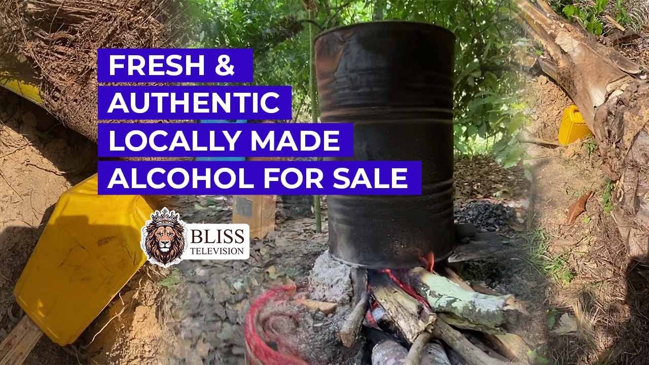 How alcohol is locally made on Ghanaian farms and its benefits - YouTube