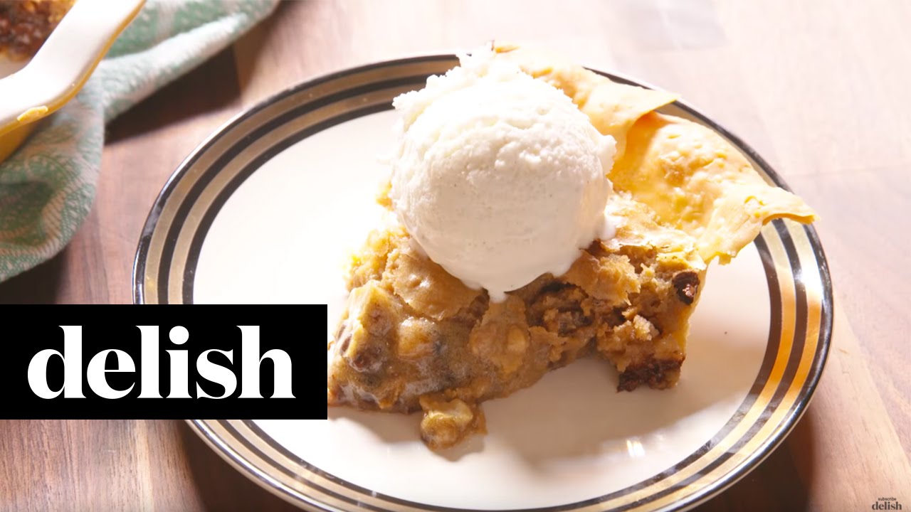How To Make Chocolate Chip Cookie Pie | Delish - YouTube