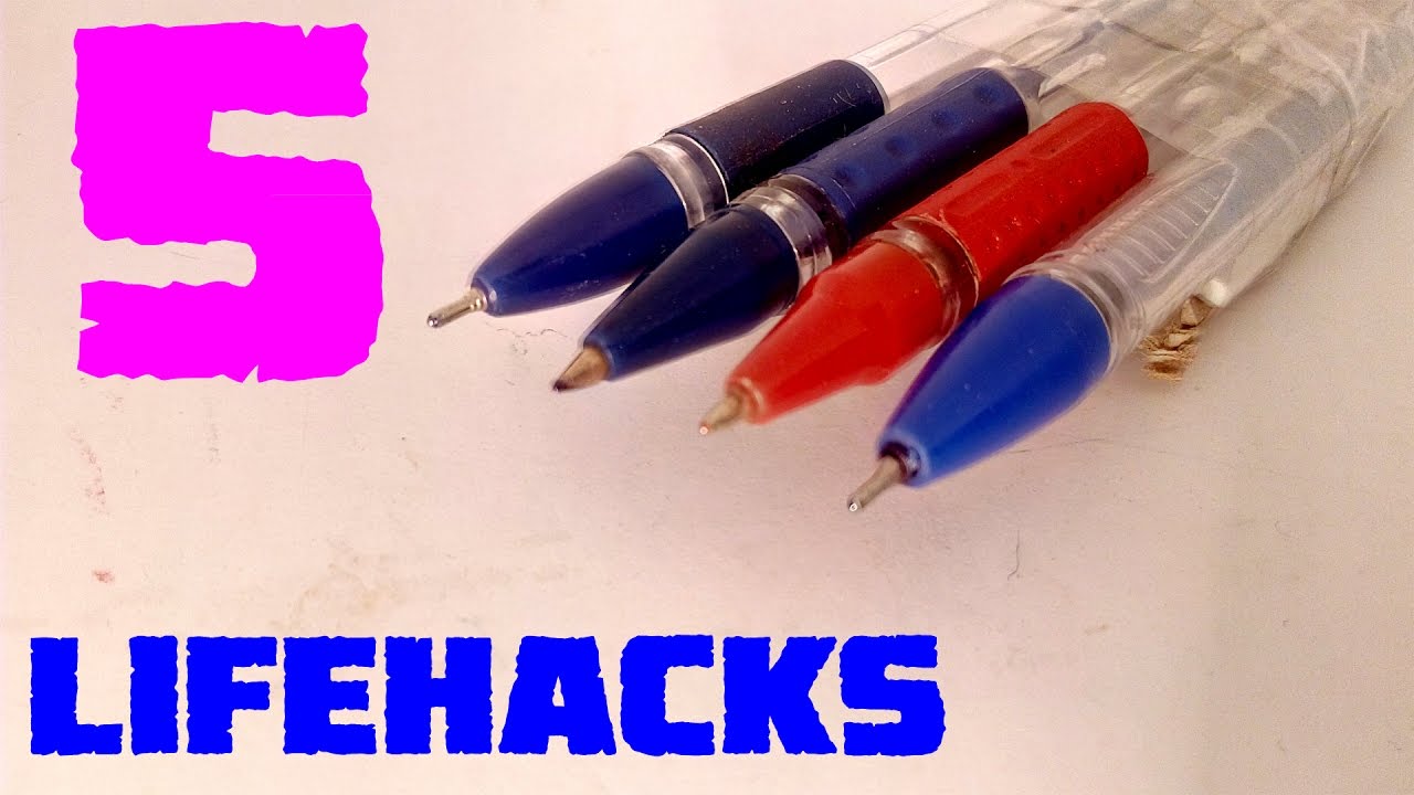 5 Life Hacks For Pen | You Should Know - YouTube