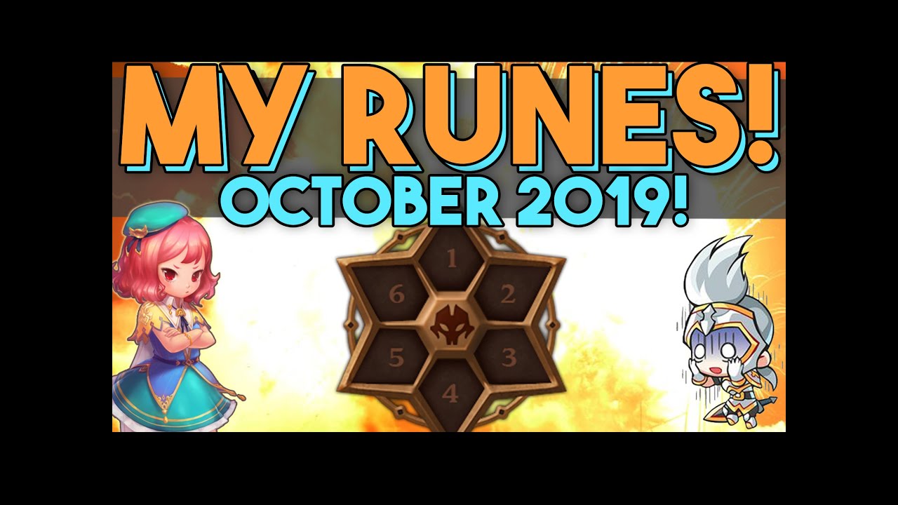 October 2019 Runes! How I rune my monsters for RTA in Summoners War ...