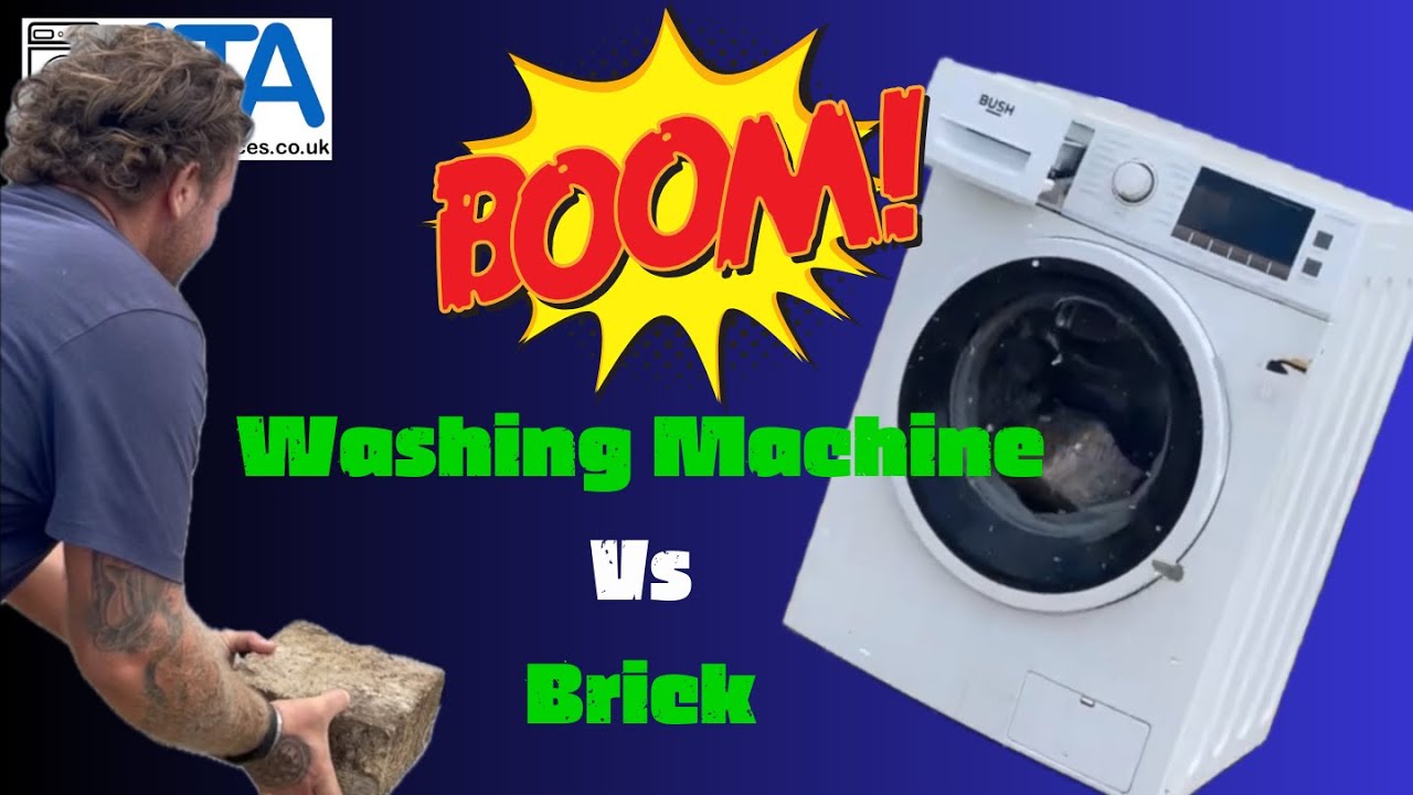 WOW.....Washing Machine Vs Brick 😂 - YouTube
