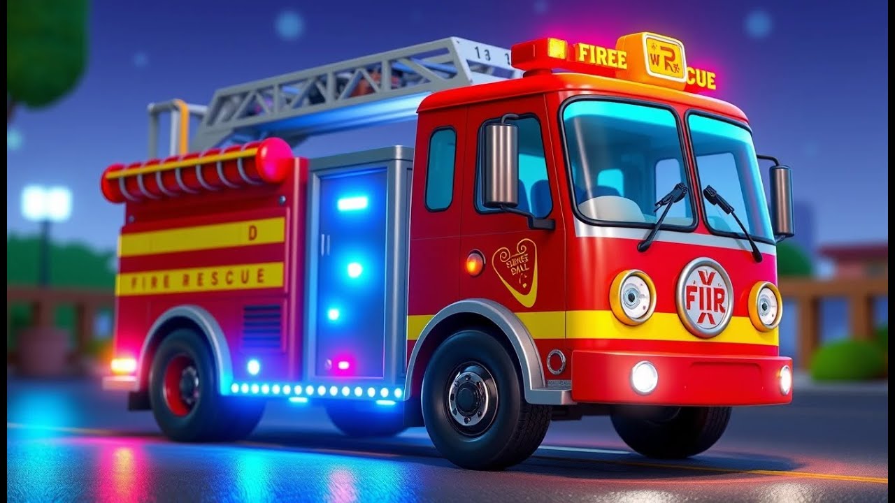 Wheels on the Fire Truck + Heroes to the Rescue Nursery Rhymes & Kids ...
