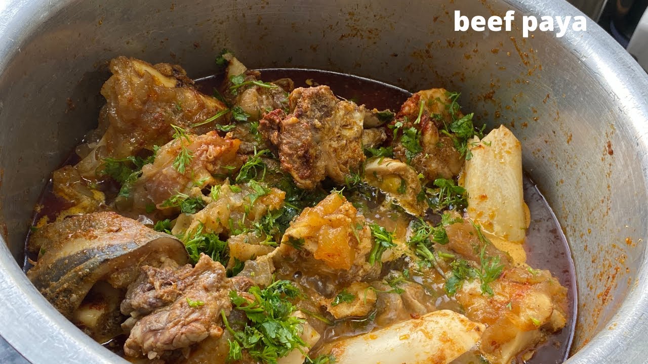 RESTRAURENT STYLE BEEF PAYA RECIPIE EASY AND QUICK | BEEF PAYA RECIPIE ...