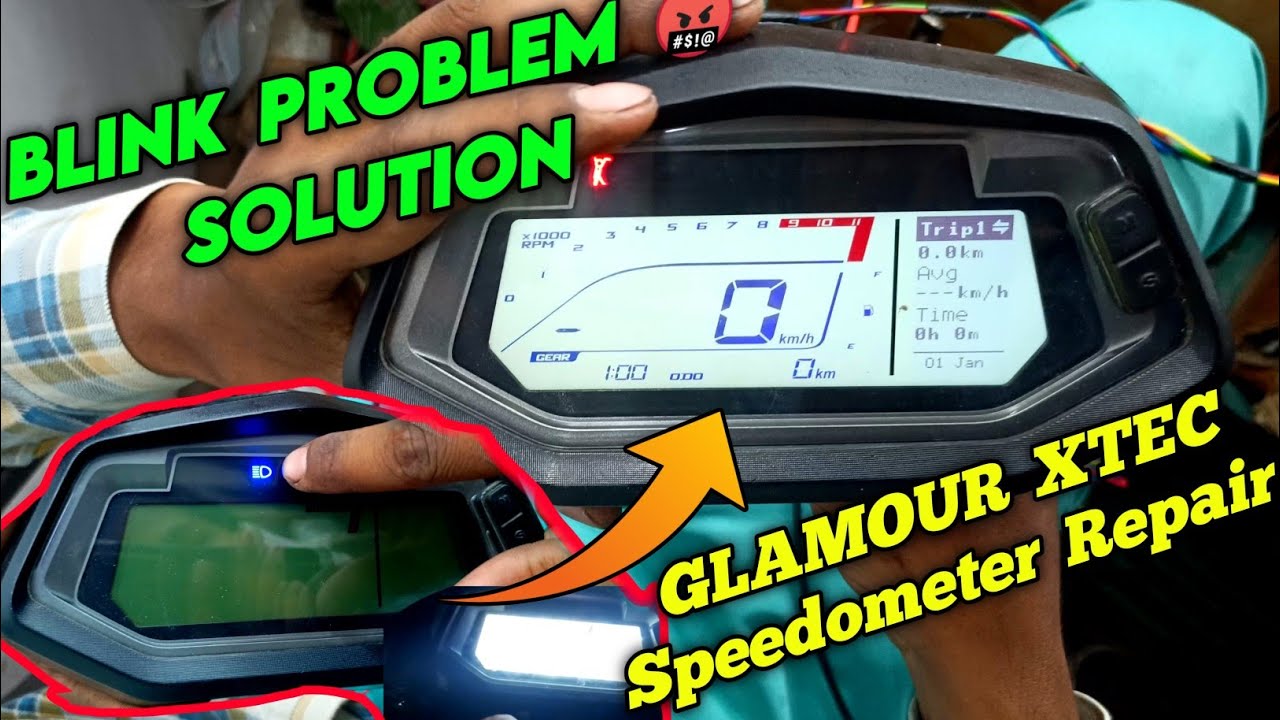 GLAMOUR XTEC METER BLINK PROBLEM 🤬 | GLAMOUR XTEC DIGITAL METER REPAIR ...
