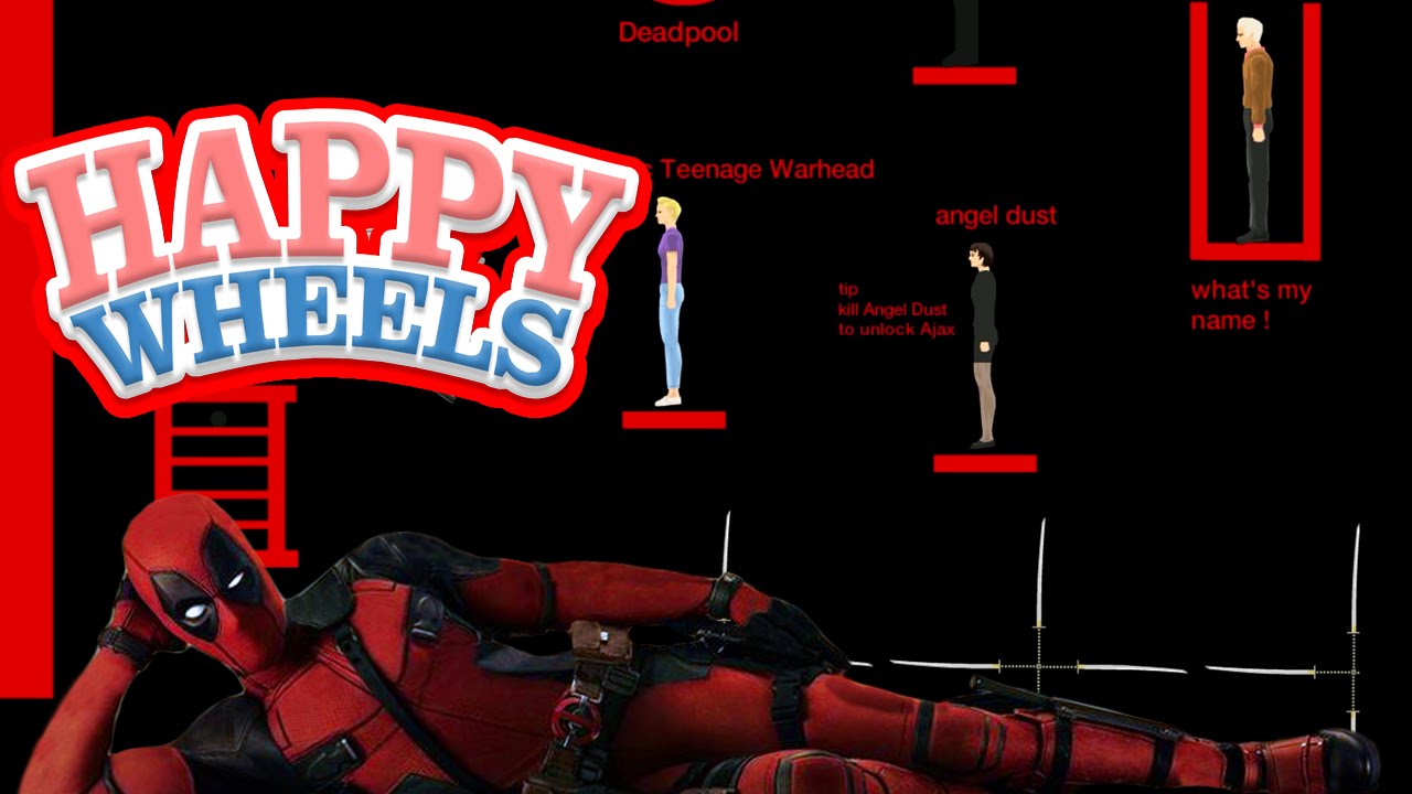 Happy Wheels: Deadpool Sword Throw - Part 400!!! - YouTube