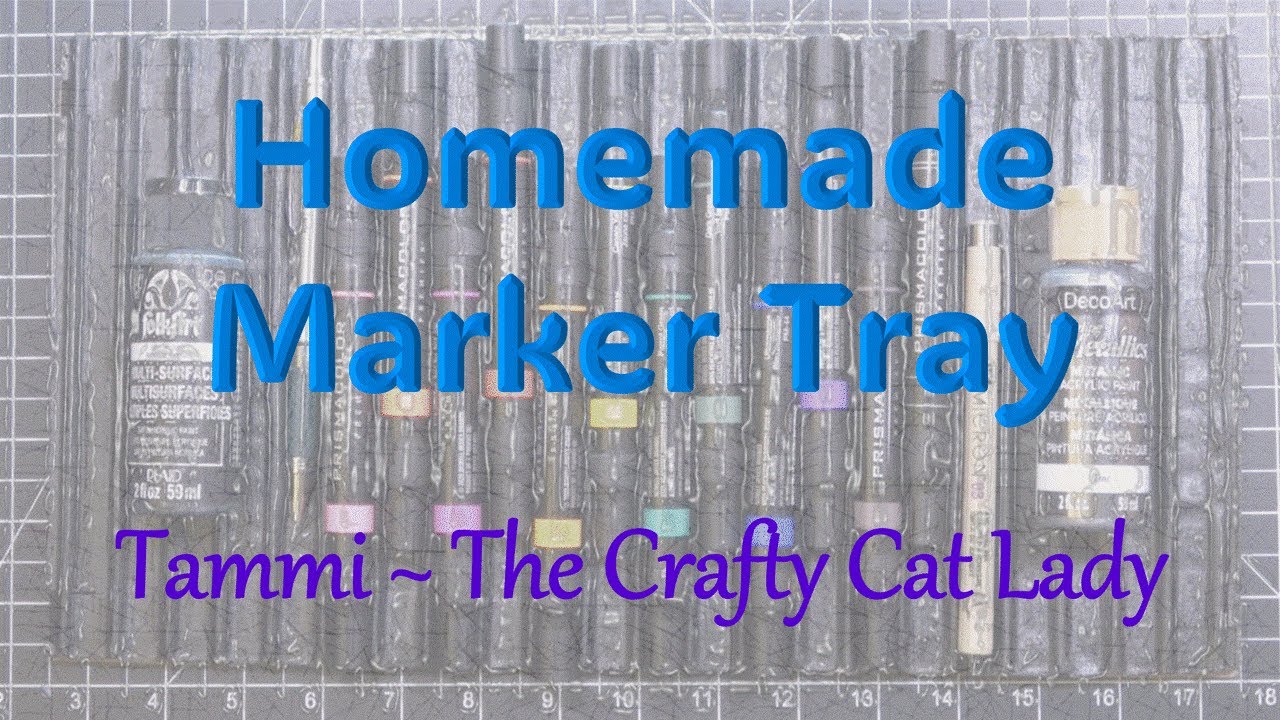 Homemade Marker Tray - YouTube
