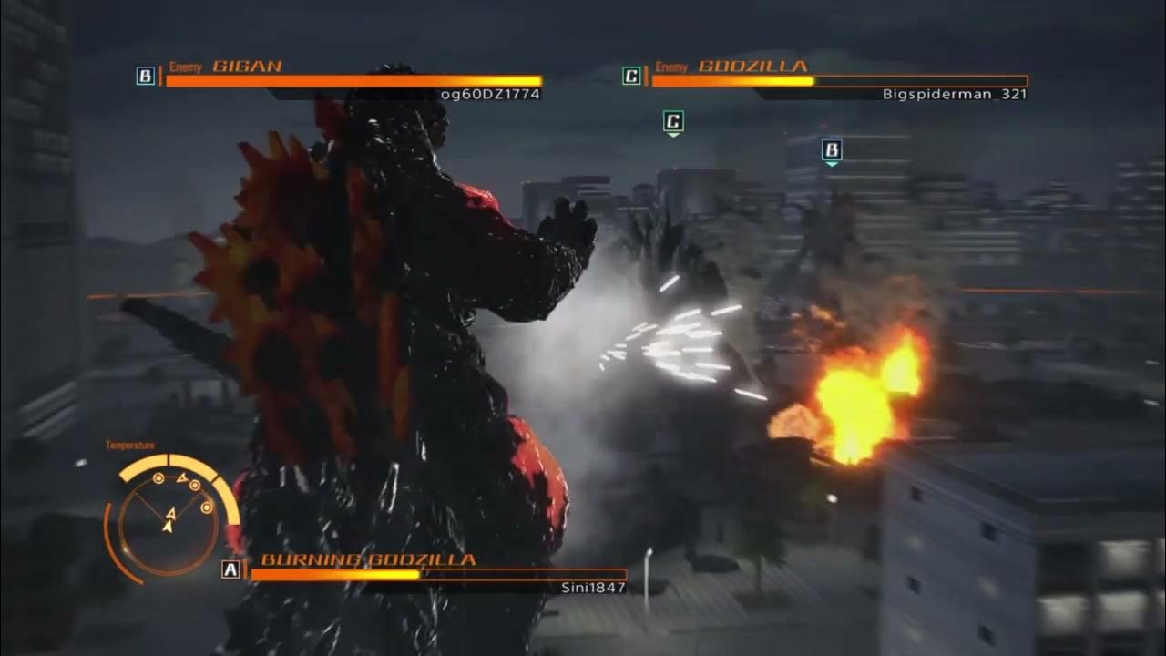 GODZILLA PS4 : Burning Godzilla vs Gigan vs Godzilla - YouTube