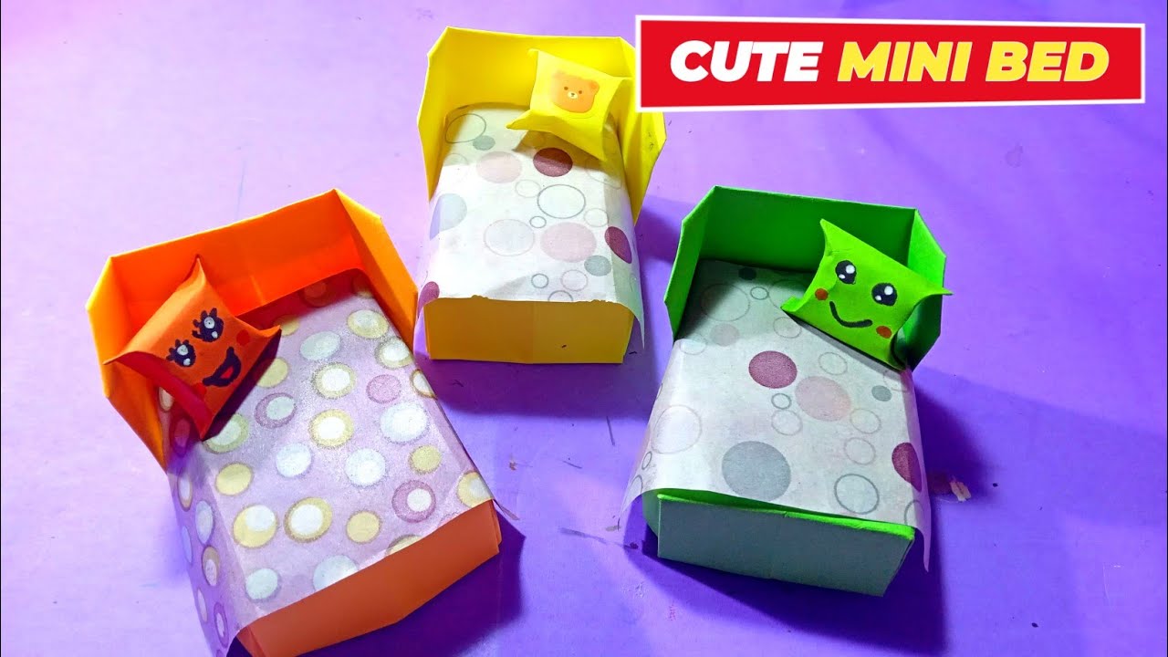 Origami Mini Bed | Hello Origami Lover - YouTube