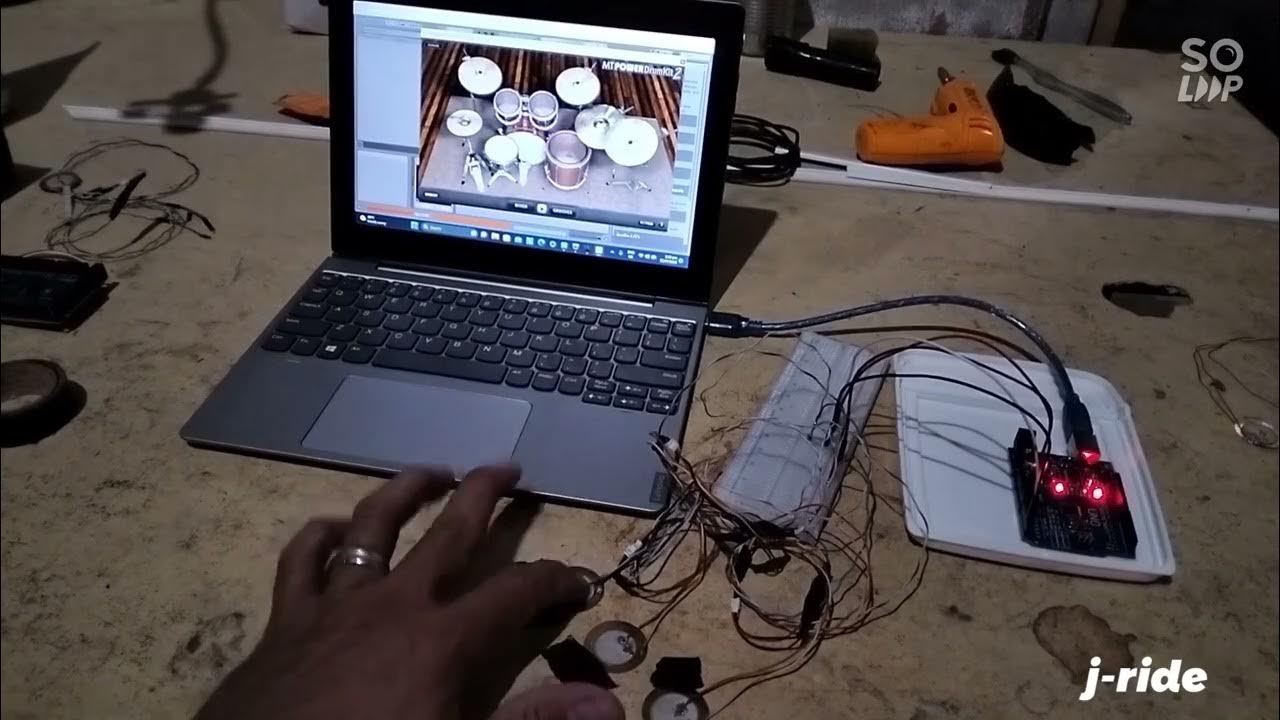 Arduino drums using Ableton Live 11 Lite and MT Powerdrum kit 2 VST - YouTube