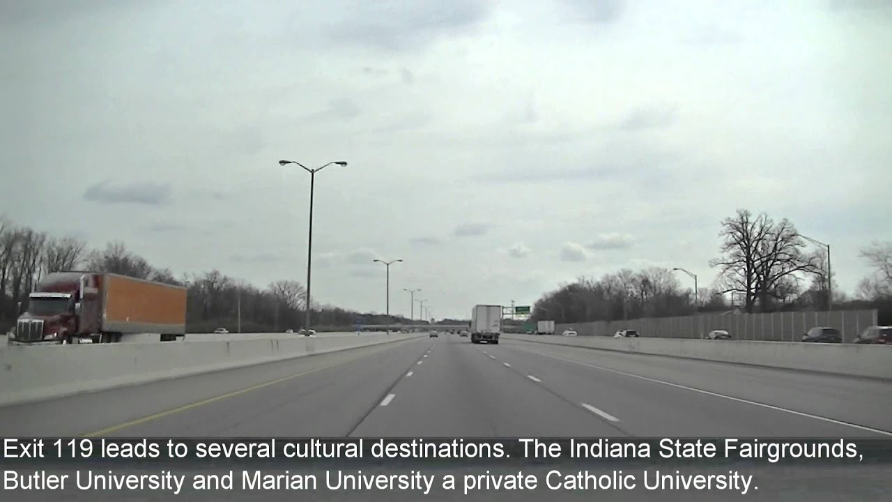 Interstate 65 South through Indianapolis to Interstate 70 - YouTube