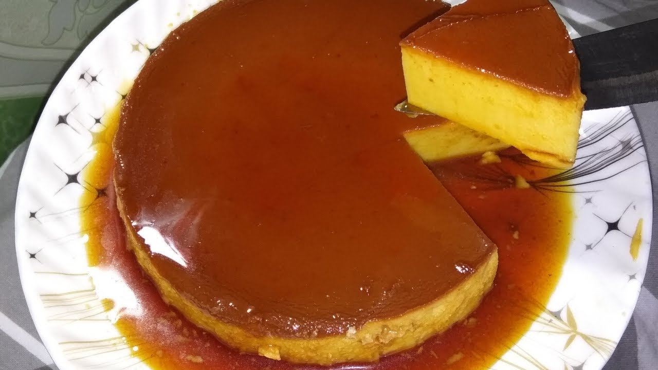Cream Cheese Caramel Pudding Recipe | Eggless Cream Cheese Custard ...