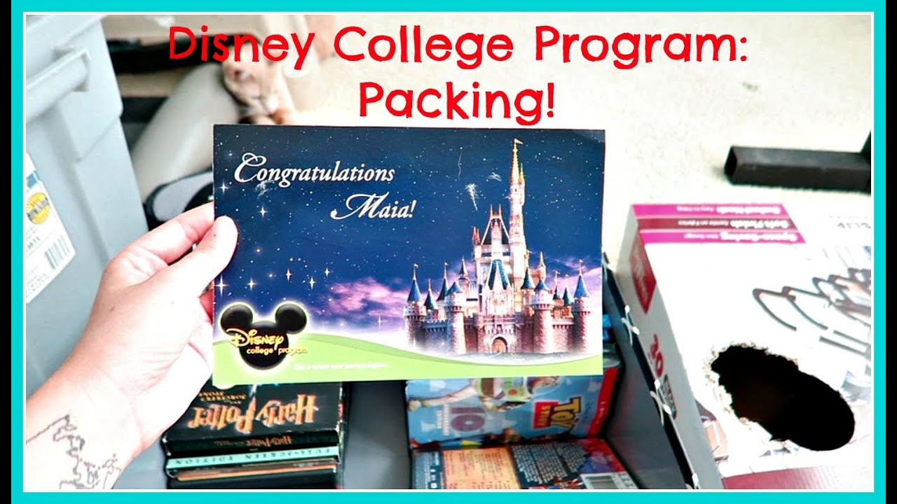 Disney College Program: Packing Vlog! - YouTube