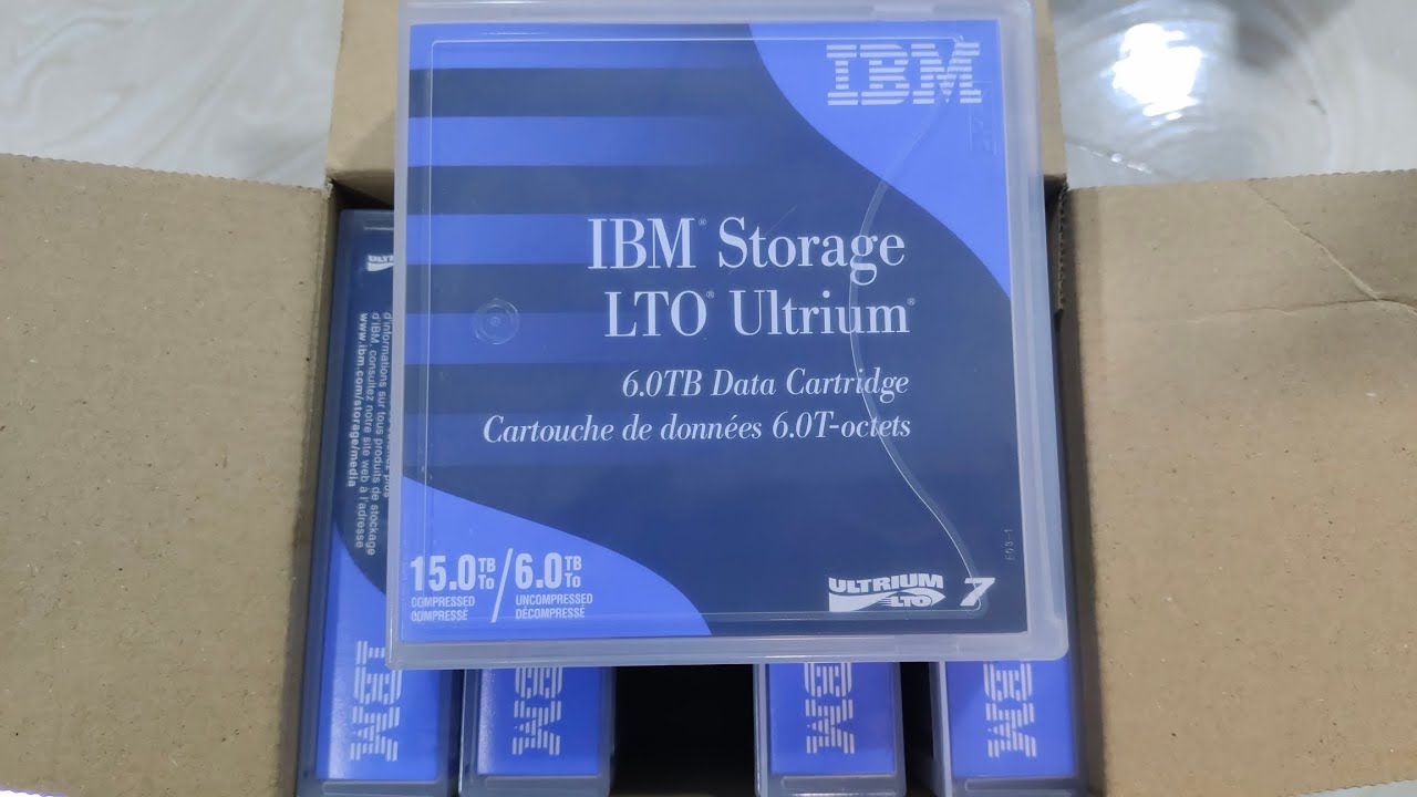 IBM LTO 7 Data Cartridge - YouTube