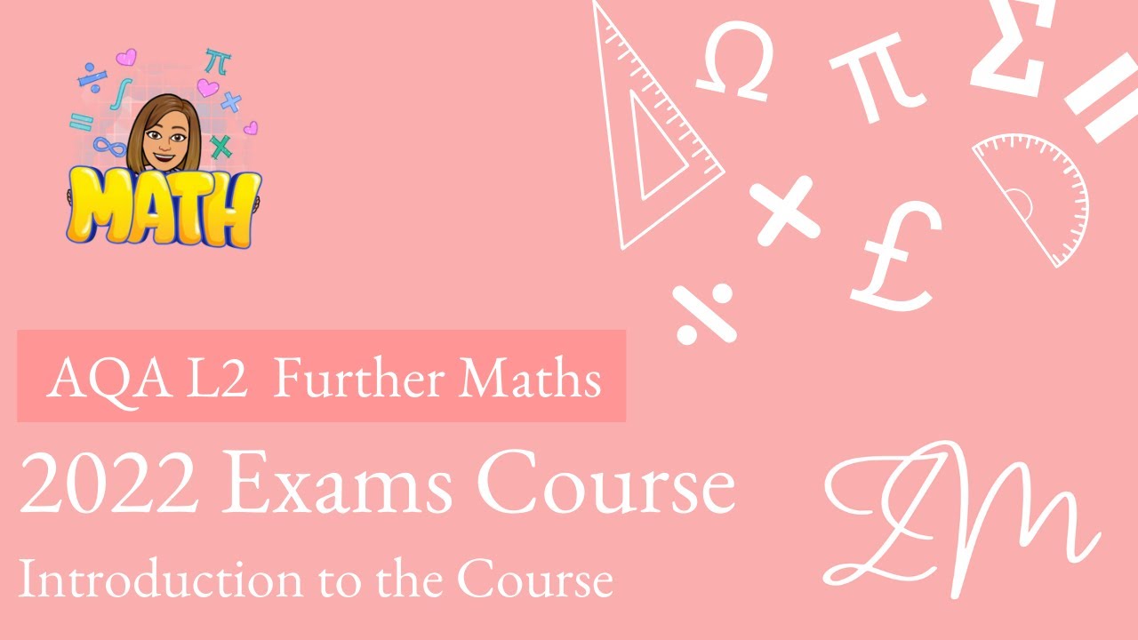 Introduction to the 2022 AQA L2 Further Maths Revision Course - YouTube