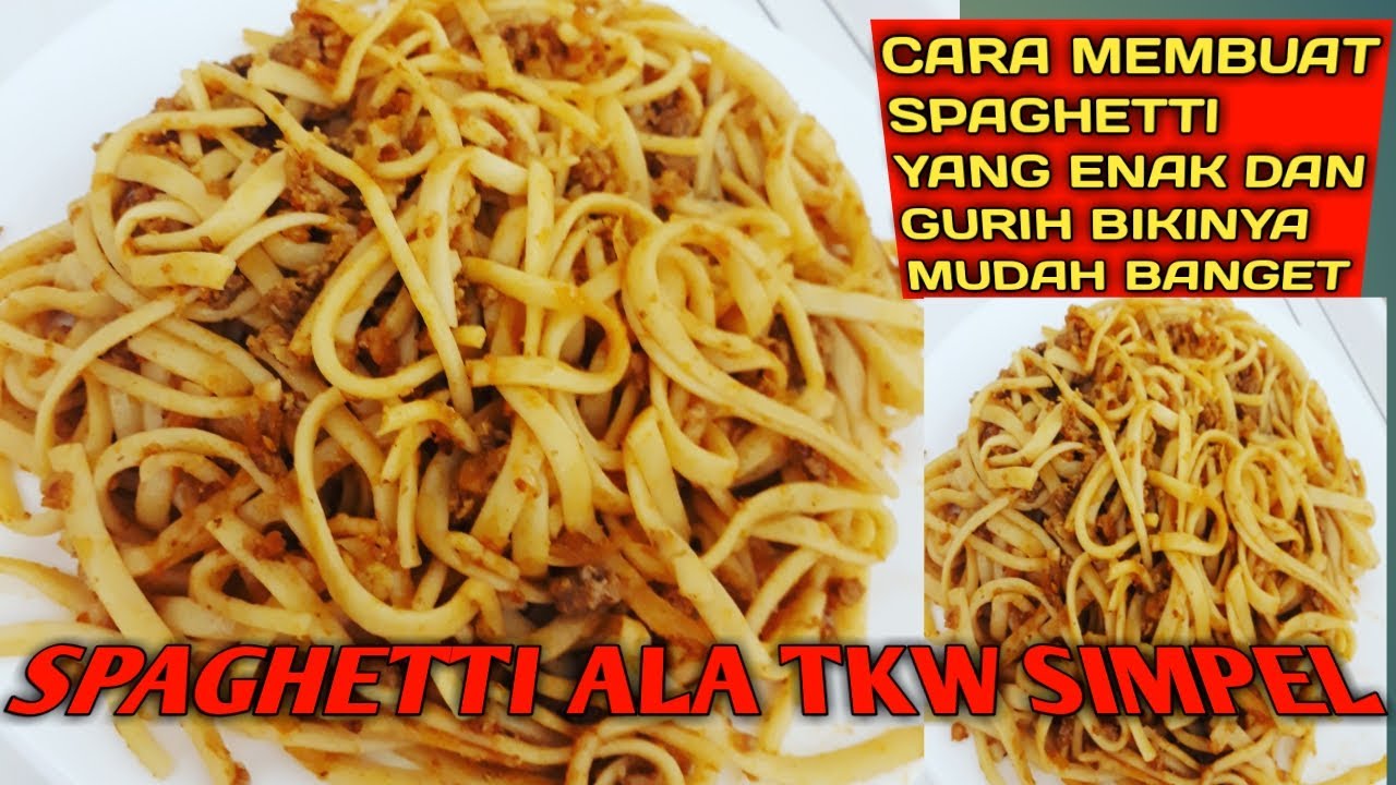 Cara membuat spaghetti yang enak dan gurih mudah banget bikinya ...