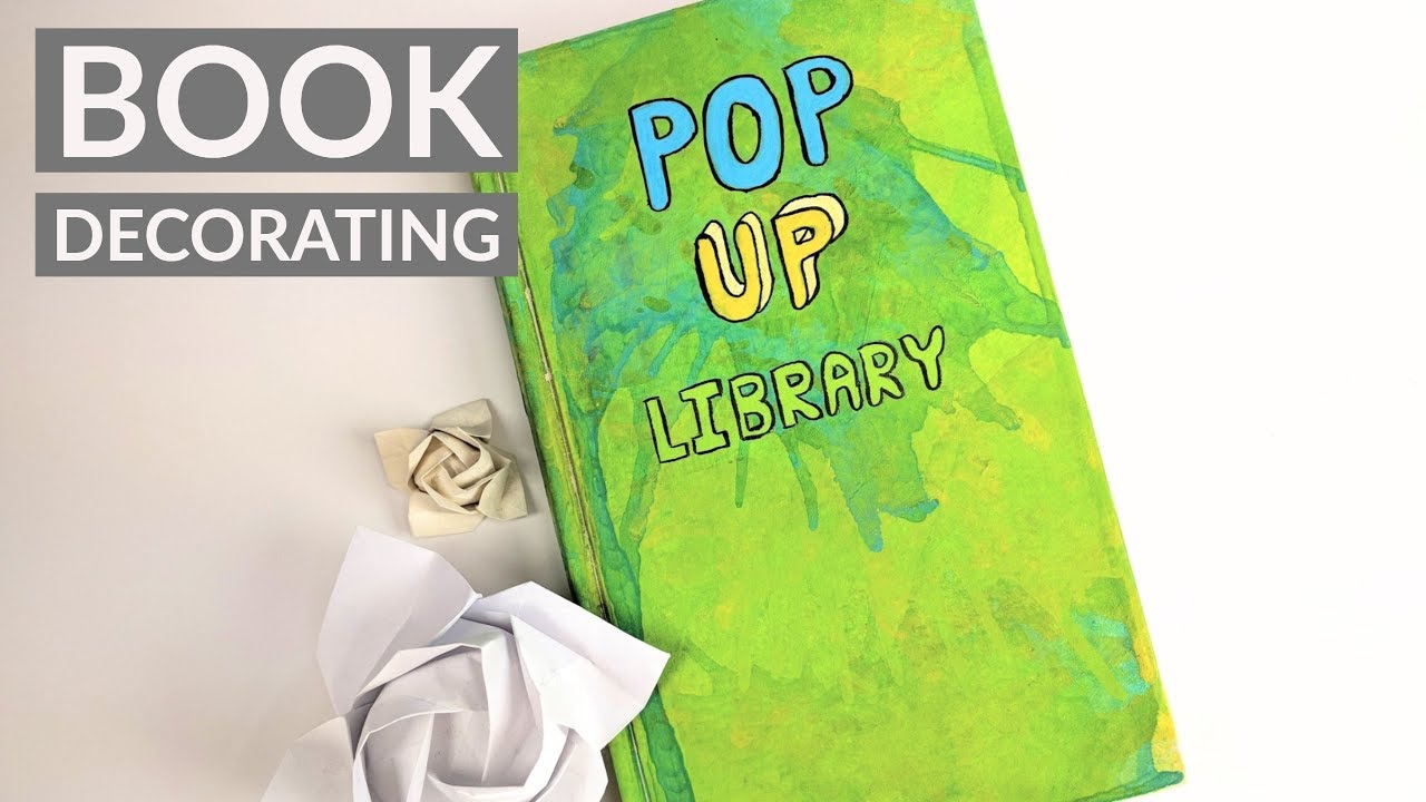 Pop-up Library Book Decoration Time-lapse - YouTube