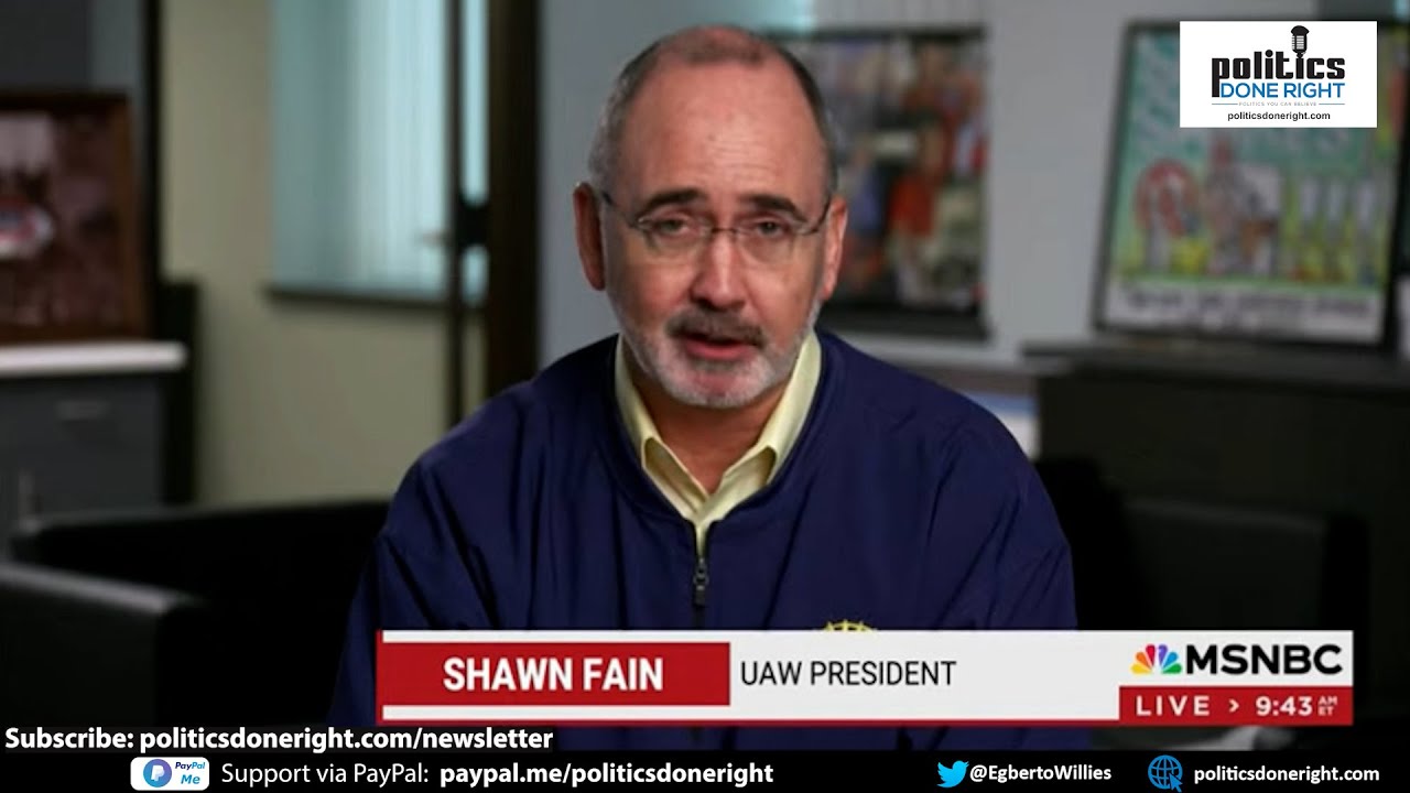 UAW President Shawn Fain slams Trump as he nails the winning working ...