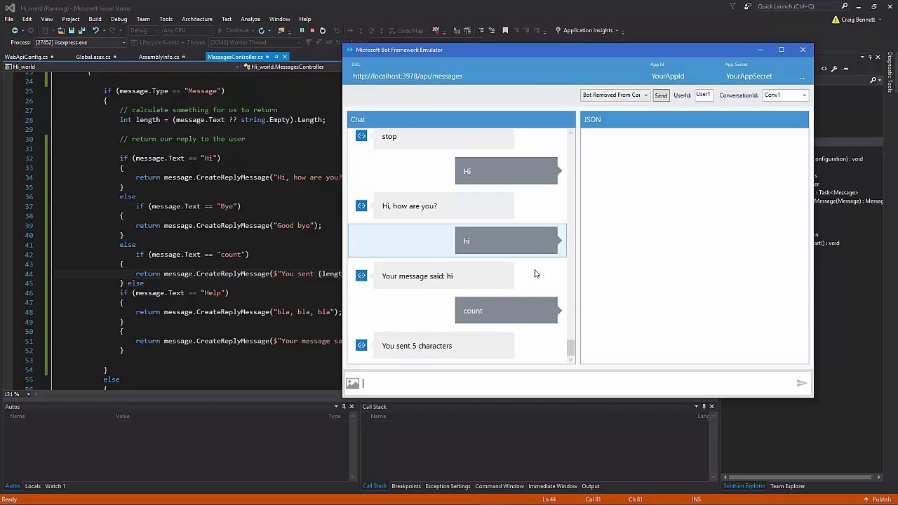 A first look at the Code for Bots for Cortana - YouTube