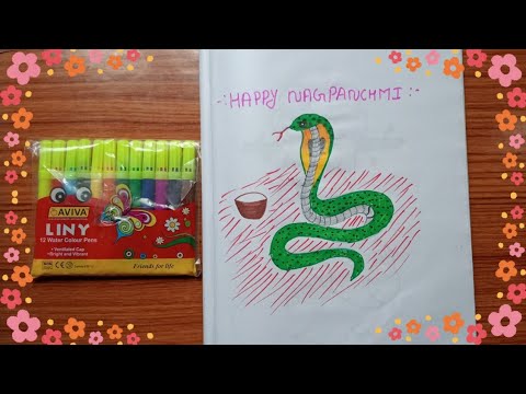 Nag Panchami drawing/How to draw naga panchami drawing easy/nag ...