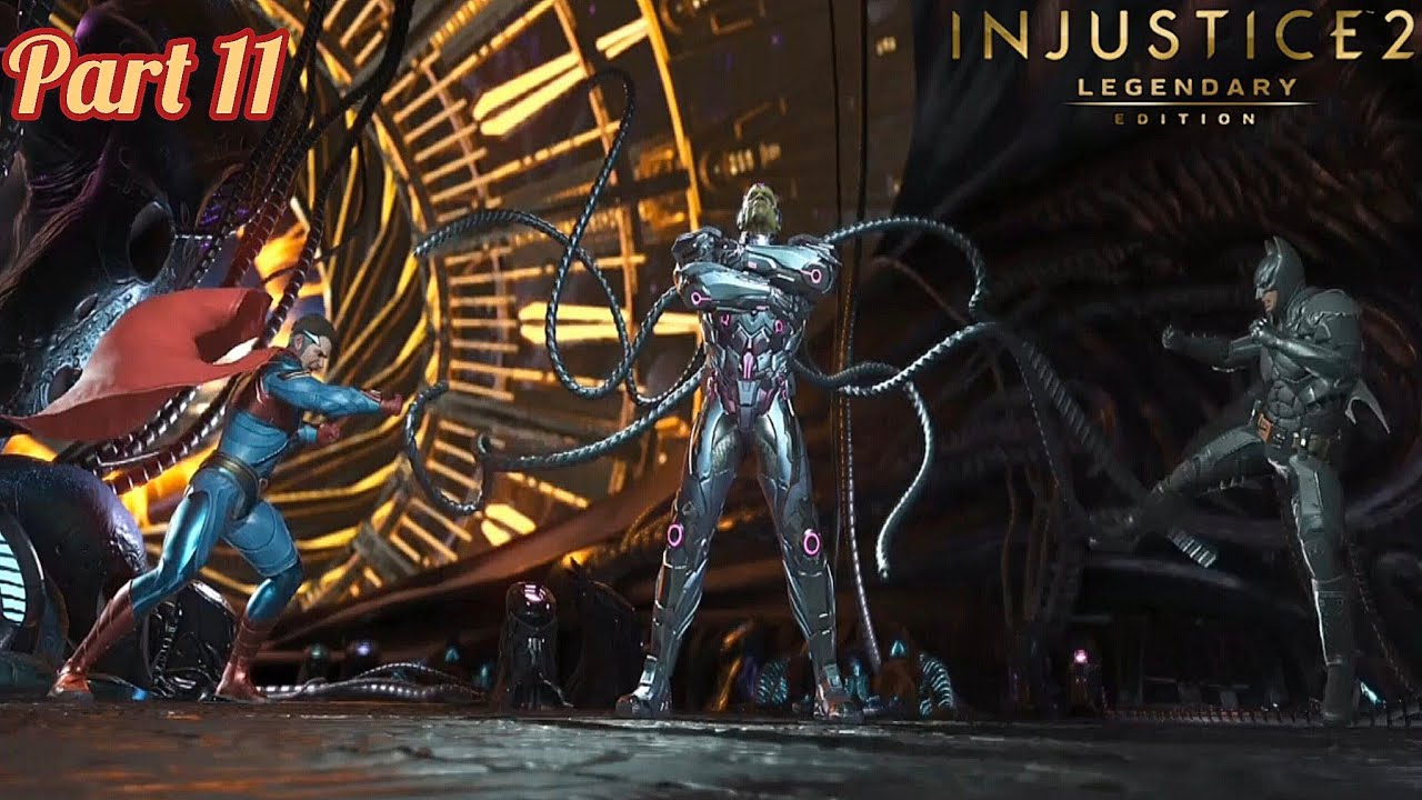 INJUSTICE 2 STORY MODE GAMEPLAY:- BRAINIAC BOOS FIGHT TO SUPERMAN AND BATMAN - YouTube