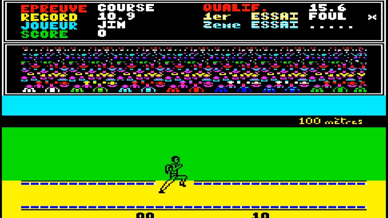 JEUX OLYMPIQUES STADIUM LIKE GAMES HYPER OLYMPICS TRACK N FIELD ORIC ...
