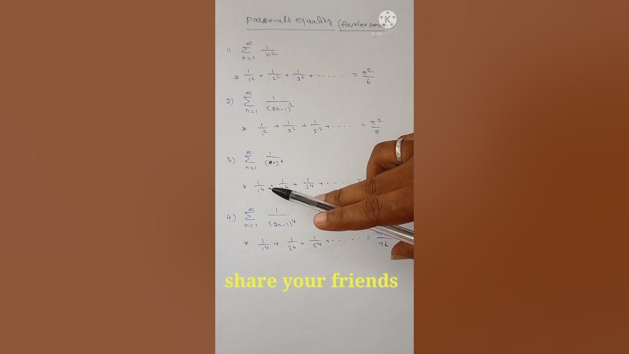 FOURIER SERIES Important Results YouTube fourier-series-important-results-youtube