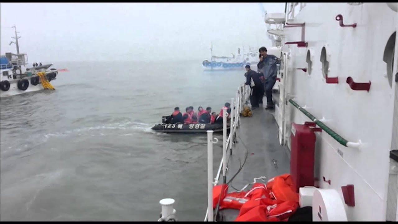 Video of Ferry Captain Being Rescued - YouTube