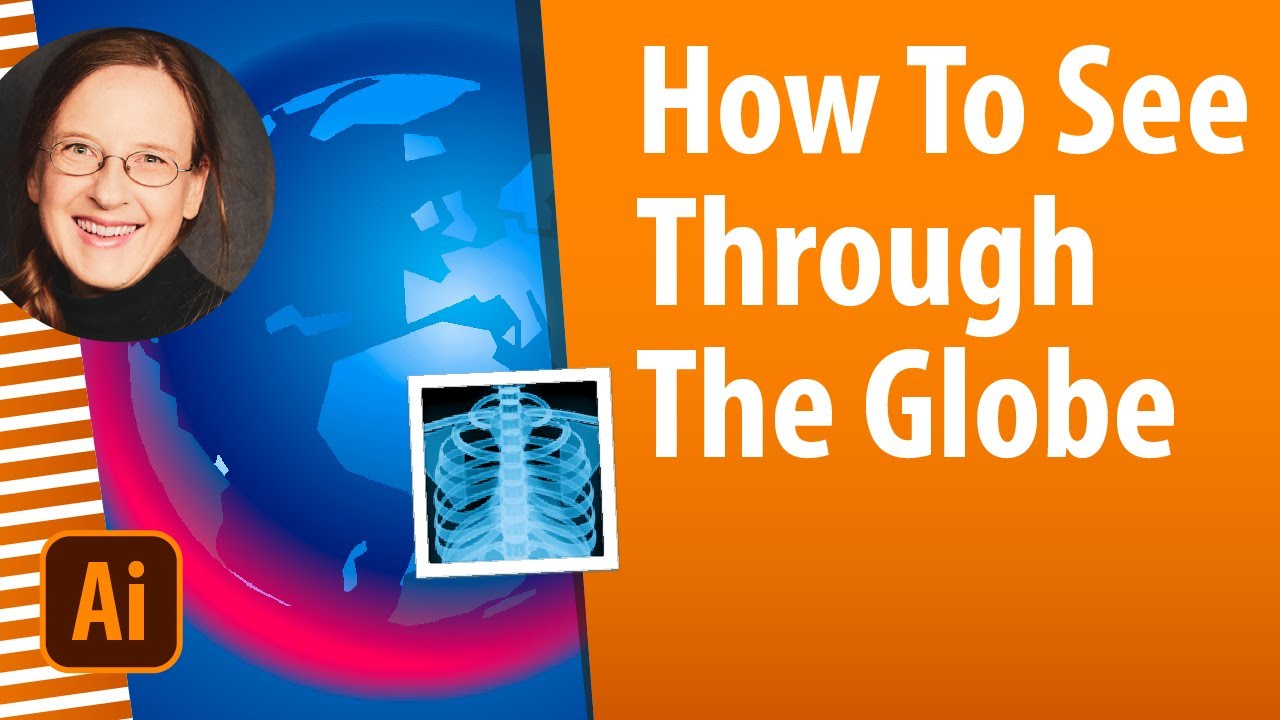How To Wrap A Map Around an Invisible Globe In Illustrator - YouTube