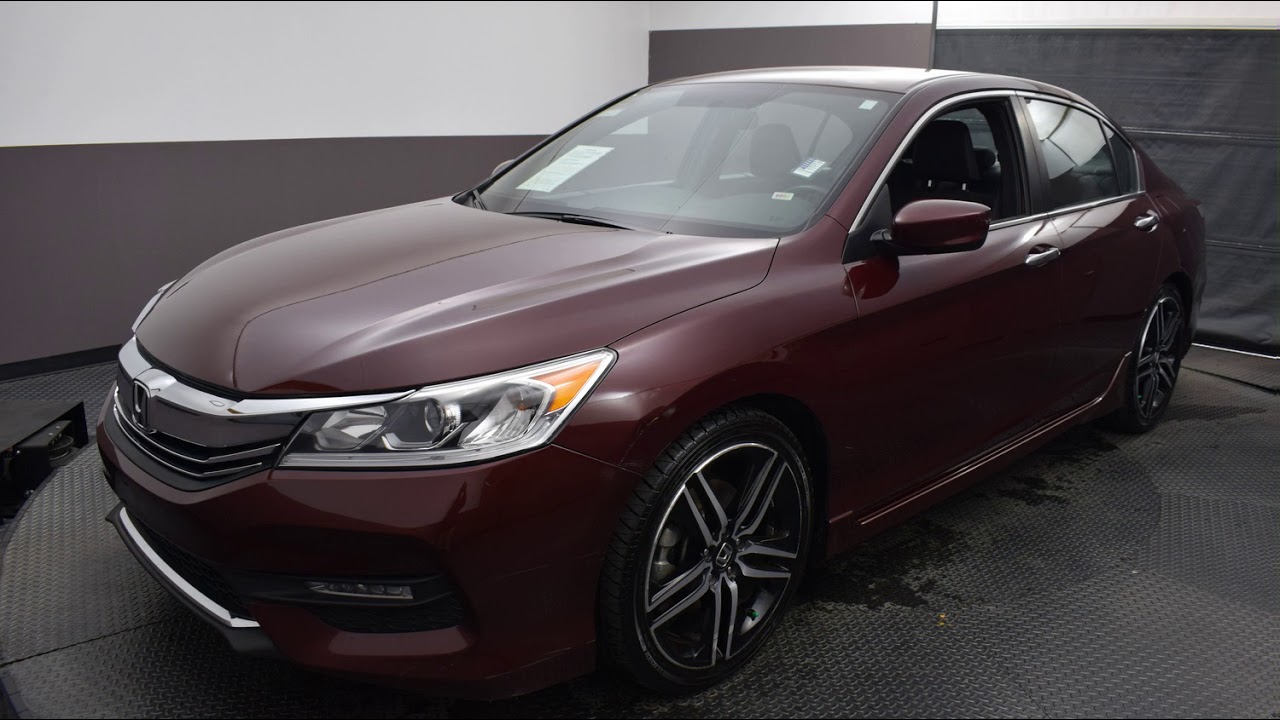 2017 Basque Red Pearl II Honda Accord 4D Sedan #4568A - YouTube