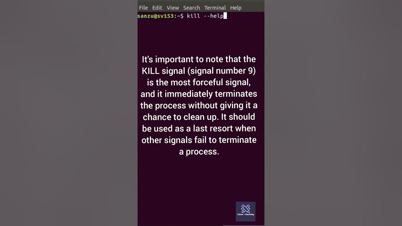 Mastering the "kill" Command in Linux !! - YouTube