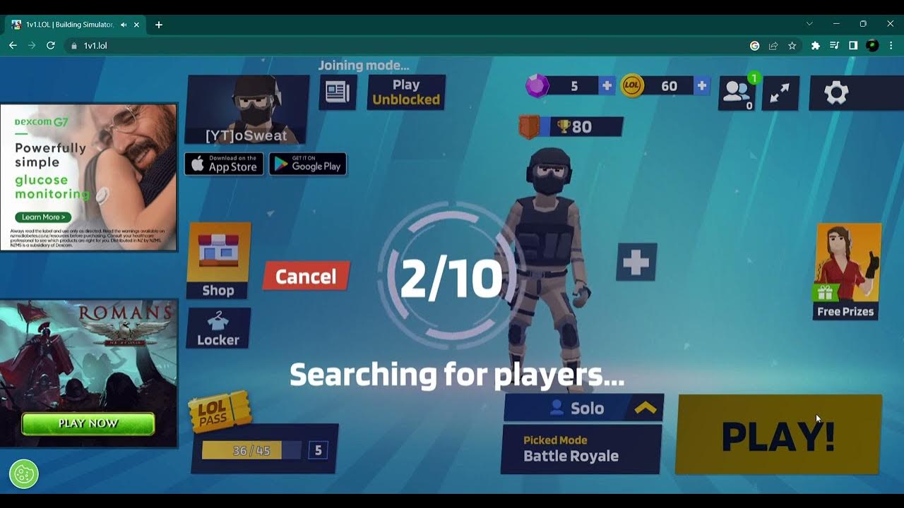1v1 Lol Building Simulator Battle Royale And Shooting Game Youtube