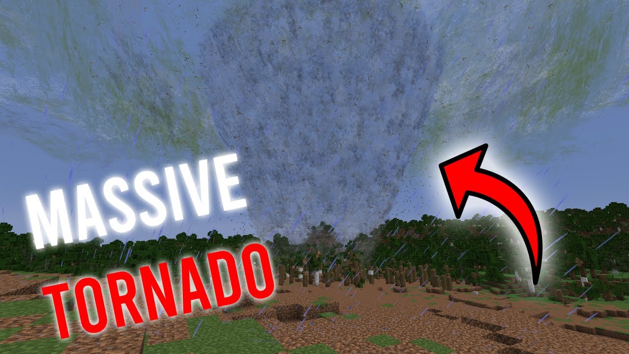 Massive Tornado Destroys My House In Minecraft!!! - YouTube