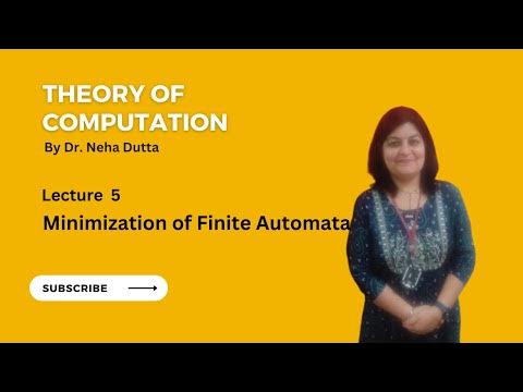 Lecture 5 TOC (Minimization of Finite Automata) - YouTube