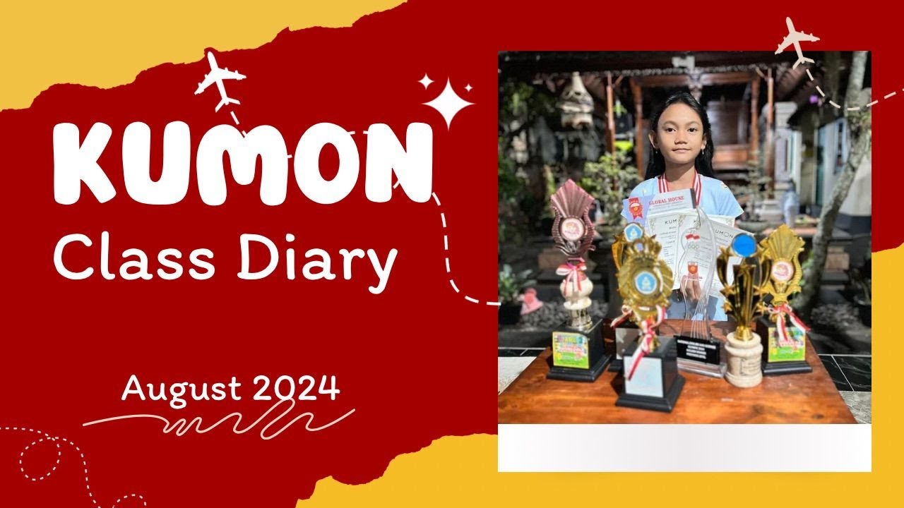 Kumon Class Diary (KCD) August 2024 - YouTube